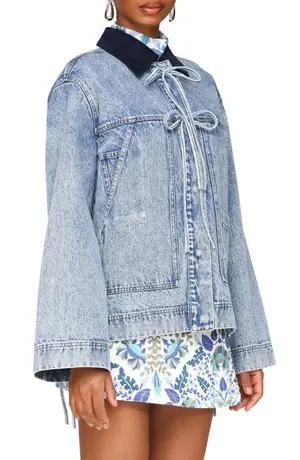 Avec Les Filles Oversized Denim Chore Jacket