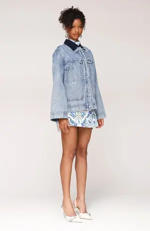 Avec Les Filles Oversized Denim Chore Jacket