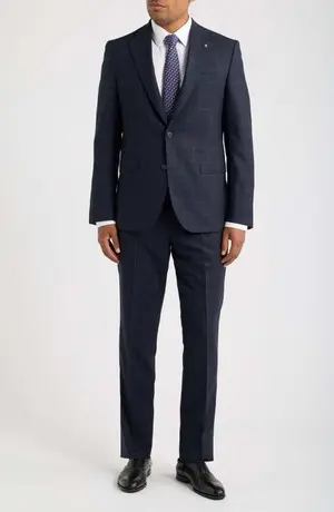 JACK VICTOR Esprit Tonal Plaid Wool Suit