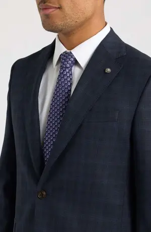 JACK VICTOR Esprit Tonal Plaid Wool Suit