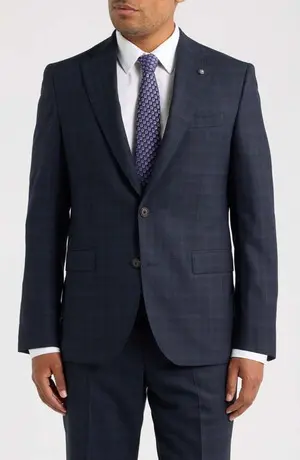 JACK VICTOR Esprit Tonal Plaid Wool Suit