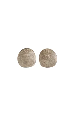 Brunello Cucinelli Sterling Shimmer Disc Earrings