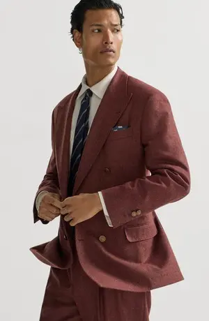 Brunello Cucinelli Virgin Wool And Cashmere Flannel Cavallo Tailor Blazer