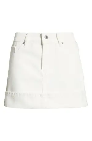 FADE OUT LOUD Alex Cuffed Selvedge Mini Skirt