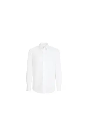 Brunello Cucinelli Twill Shirt With Button-down Collar