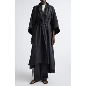 KALLMEYER Hugo Starched Cotton Poplin Summer Cloak - Black