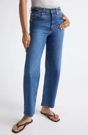 Veronica Beard Harley Arc Leg Jeans - Bright Blue