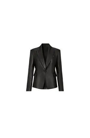 Brunello Cucinelli Nappa Leather Blazer With Monili