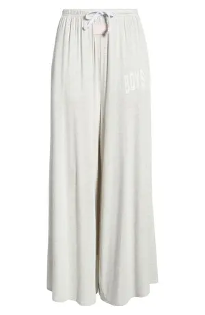 BOYS LIE Leah Wide Leg Lounge Pants With Graphic Detail