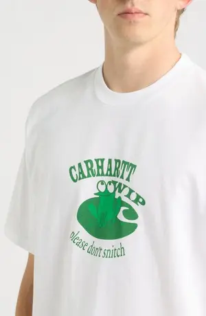 Carhartt Work In Progress Don't Snitch Organic Cotton T-shirt