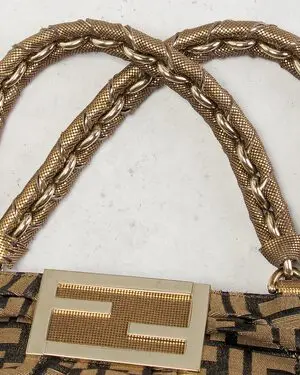 FWRD RENEW Fendi Zucca Mia Tote Bag - Brown