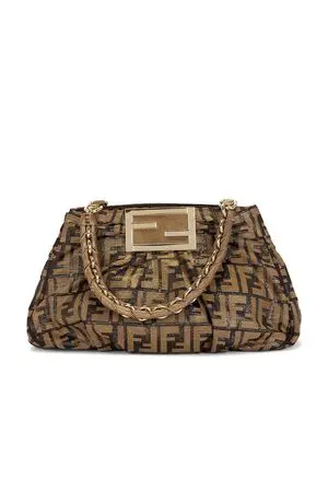 FWRD RENEW Fendi Zucca Mia Tote Bag - Brown