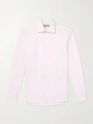 Canali Cotton-poplin Shirt - Pink