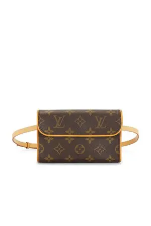 LOUIS VUITTON Monogram Florentine Pochette Belt Bag - Brown