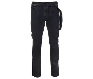 Off-White Tapered Belt Jeans