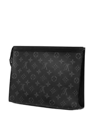 LOUIS VUITTON Monogram Eclipse Pochette Voyage Mm Clutch Bag