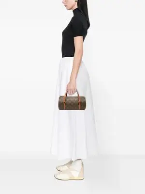 LOUIS VUITTON 1991 Monogram Papillon 26 Handbag - Brown