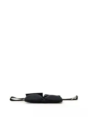 Gucci Gg Canvas Double Pocket Belt Bag - Black