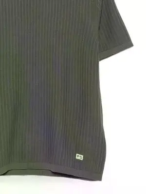 Paul Smith Textured Cotton Knitted T-shirt - Green