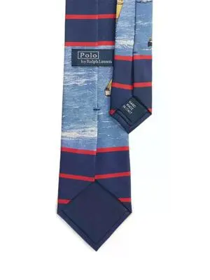 Polo Ralph Lauren Silk Sailing Print Neck Tie