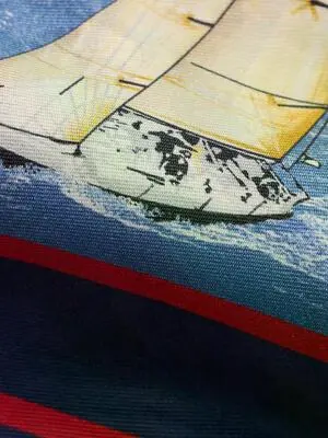 Polo Ralph Lauren Silk Sailing Print Neck Tie