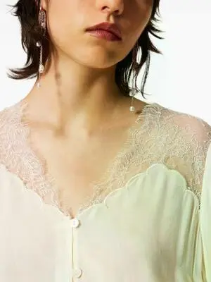 TWINSET Jacquard Shirt With Lace