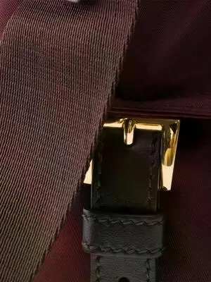 Prada Large Re-nylon And Leather Bag - Red