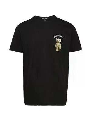 BLACK SCORE Balencibear Graphic-print T-shirt - Black