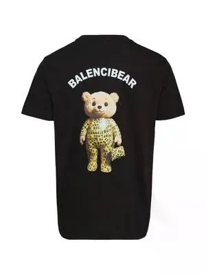 BLACK SCORE Balencibear Graphic-print T-shirt - Black