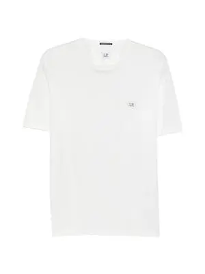 C.P. COMPANY Logo-patch Jersey T-shirt - White