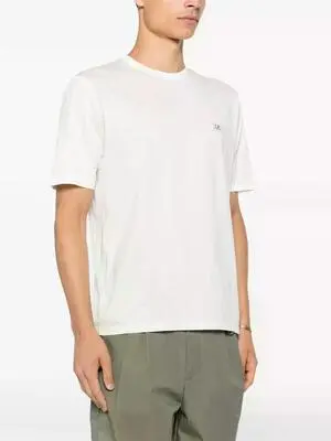 C.P. COMPANY Logo-patch Jersey T-shirt - White