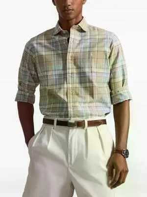 Polo Ralph Lauren Plaid-check Embroidered-logo Shirt