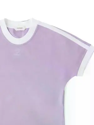 Versace Embroidered Logo Stretch Cotton-jersey T-shirt