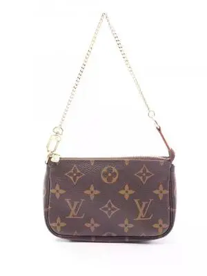 LOUIS VUITTON 2021 Monogram Mini Pochette Accessoires Handbag - Brown