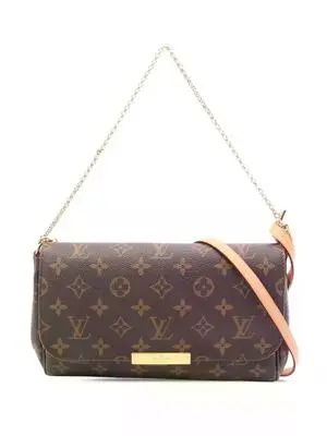 LOUIS VUITTON 2013 Monogram Favorite Mm Satchel - Brown
