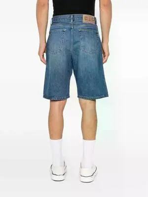 A BATHING APE Star-print Denim Shorts
