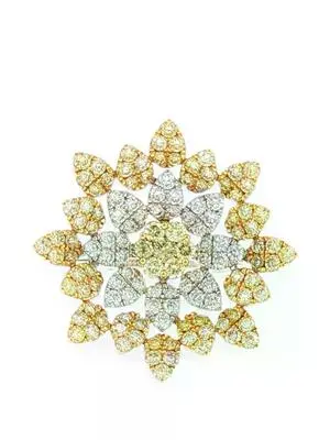 HYT JEWELRY Flower Diamond Ring - Silver