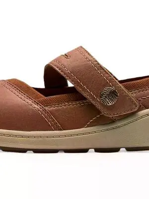 Clarks Bryianne Janey Touch-strap Ballet Flats