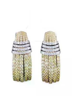 HYT JEWELRY Diamond Drop Earrings - Gold