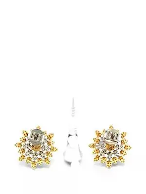 HYT JEWELRY 18k Diamond Flower Earrings - Gold