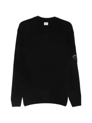 C.P. COMPANY Lambswool Sweater - Black