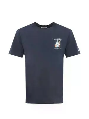 MC2 SAINT BARTH Embroidered-graphic T-shirt - Blue