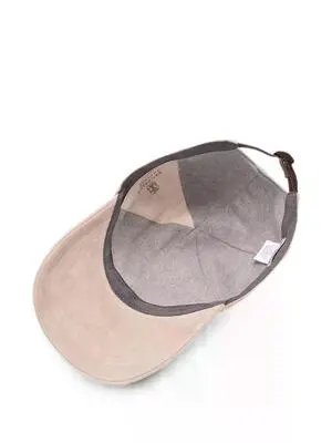 Brunello Cucinelli Logo-embroidered Suede Baseball Cap