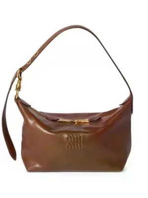 Miu Miu Spirit Nappa Leather Bag - Brown