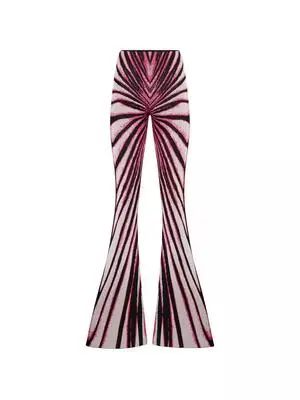 Roberto Cavalli Ray Of Paradise Flared Trousers - Black