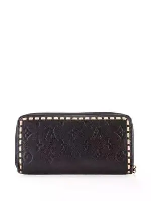 LOUIS VUITTON Zippy Wallet Whipstitch Monogram Empreinte Leather Small Wallets