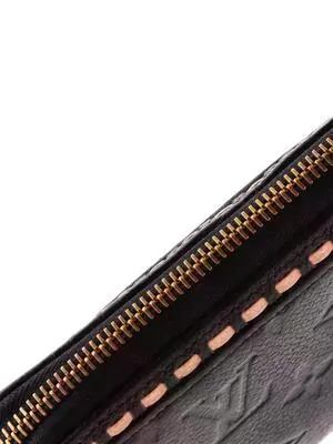 LOUIS VUITTON Zippy Wallet Whipstitch Monogram Empreinte Leather Small Wallets