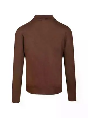 Fedeli Button-fastening Fine-knit Sweater