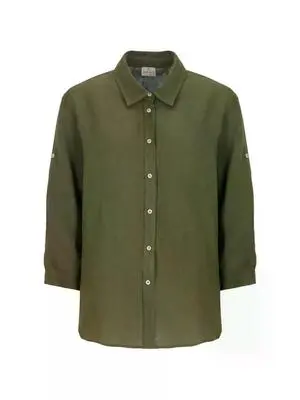 EMME Button-up Quarter-sleeved Shirt - Green
