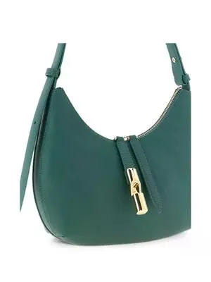 Furla Goccia Leather Shoulder Bag - Green